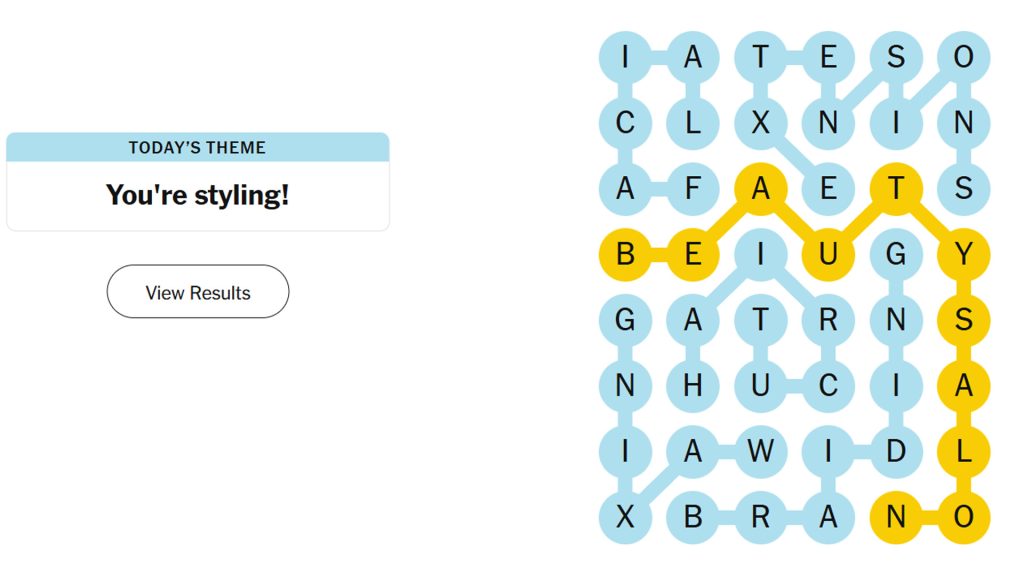 NYT Strands (You’re Styling!) Hints and Answers for Today (December 7 ...