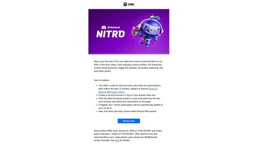 How to Get Free Discord Nitro From Epic Games Store (Claim Before Time ...