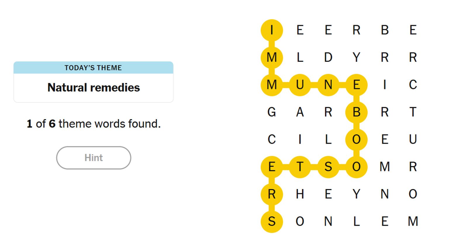 NYT Strands (Natural remedies) Hints and Answers for Today (December 18 ...