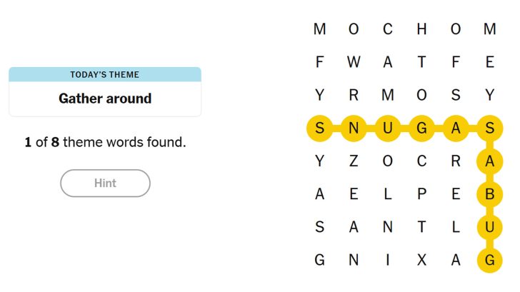NYT Strands (Gather around) Hints and Answers For Today (December 24, 2025)