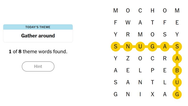 NYT Strands (Gather around) Hints and Answers For Today (December 24, 2025)