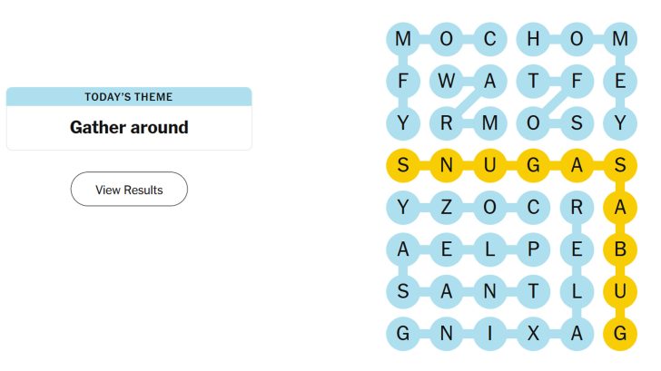 NYT Strands (Gather around) Hints and Answers For Today (December 24, 2025)