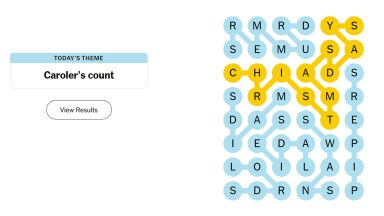 NYT Strands (Caroler’s Count) Hints and Answers for Today (December 25 ...