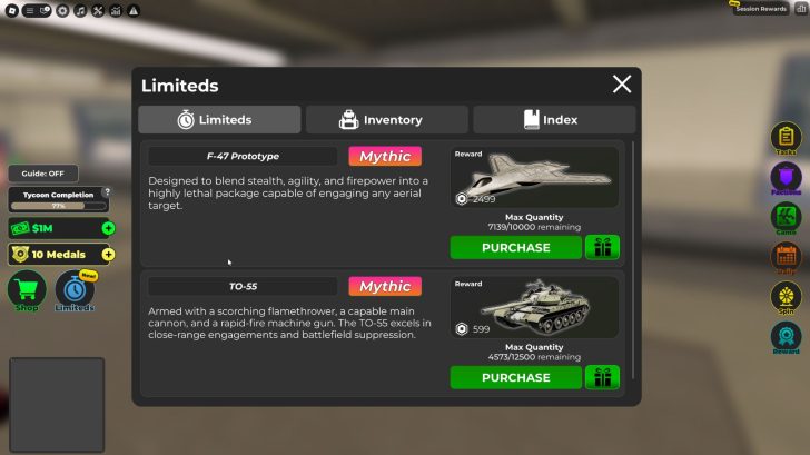 How to Get F-47 Prototype & J-50 Planes in War Tycoon