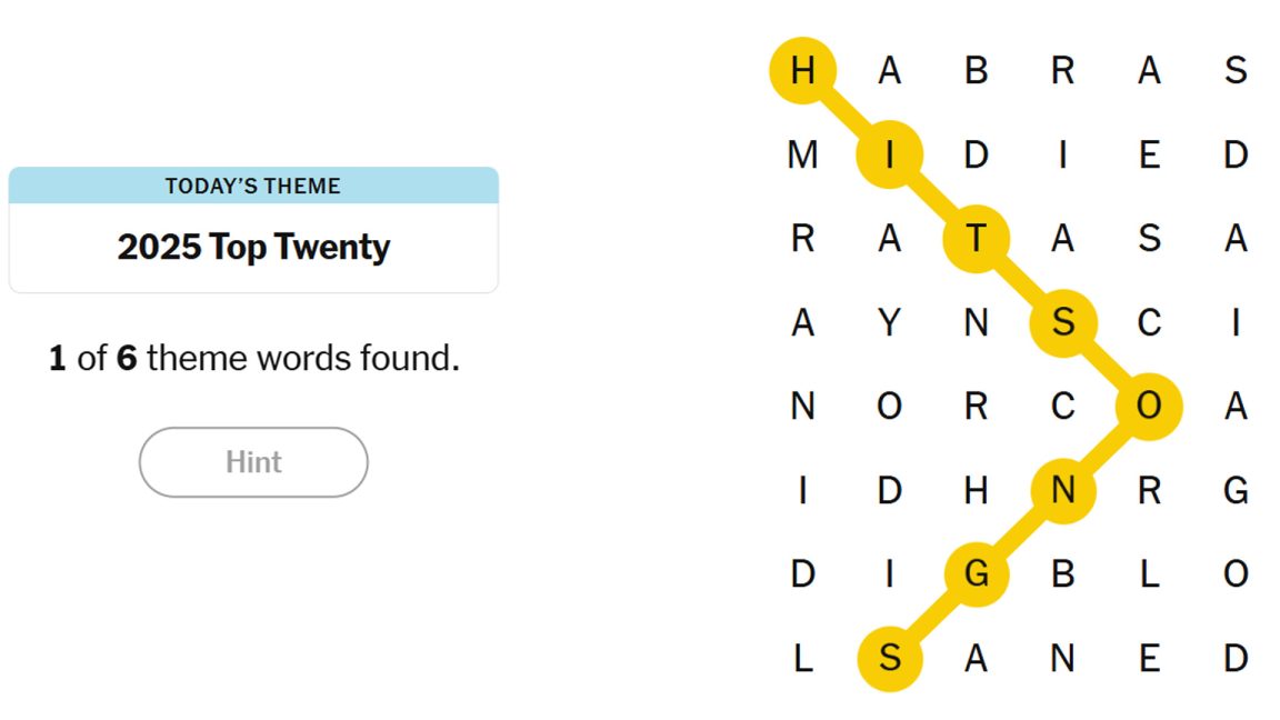 NYT Strands (Today's Theme) Hints and Answers For Today (December 30, 2025)