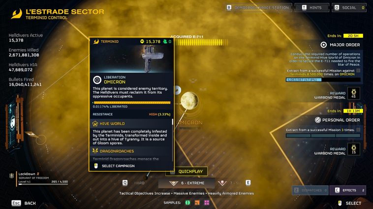 Helldivers 2 Major Order Status: Will We Secure the E-711 Needed to ...
