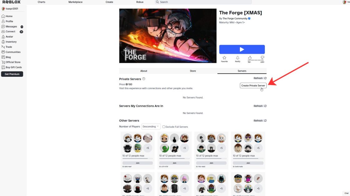 The Forge: Free Private Server Links (and How to Create One)