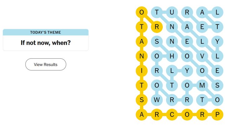 NYT Strands (If not now, when?) Hints and Answers for Today (January 10 ...