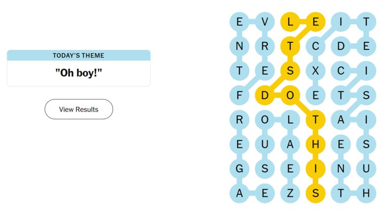 NYT Strands (Oh boy!) Hints and Answers for Today (January 14, 2026)