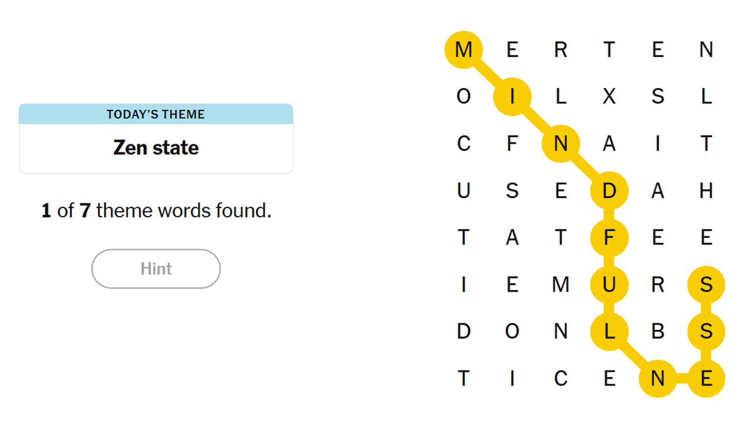 NYT Strands: (Zen state) Hints and Answers for Today (January 28, 2026)