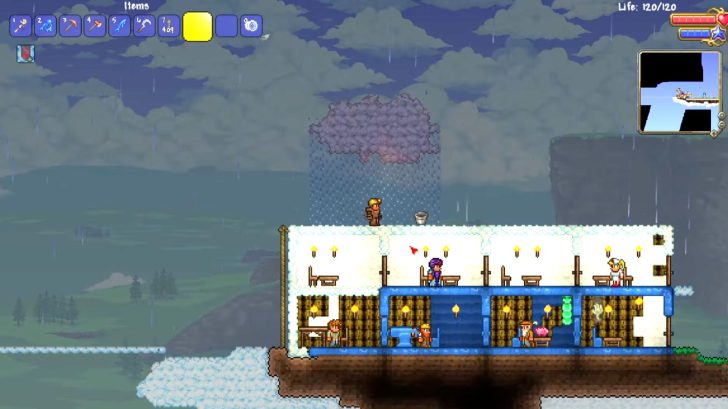 How to Get Water in Terraria Skyblock World (Update 1.4.5)