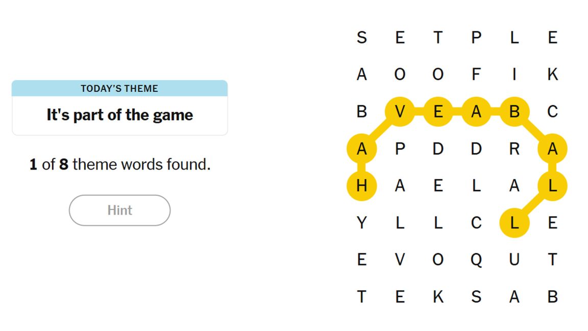 NYT Strands: (It’s part of the game) Hints and Answers for Today ...