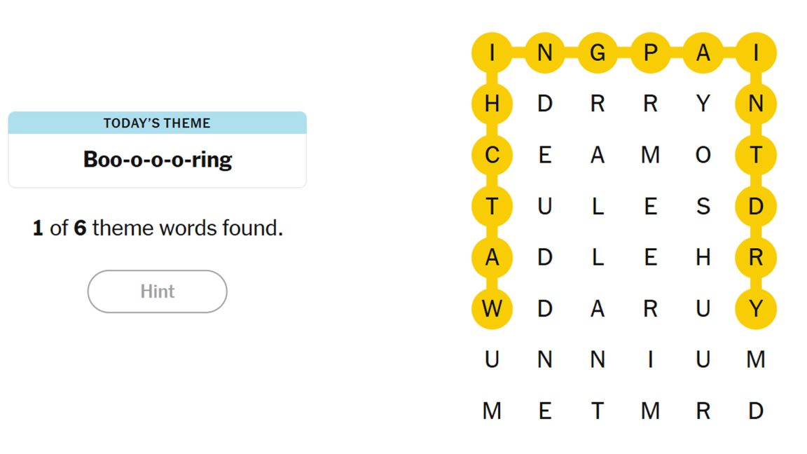 NYT Strands: (Boo-o-o-o-ring) Hints and Answers for Today (February 7 ...