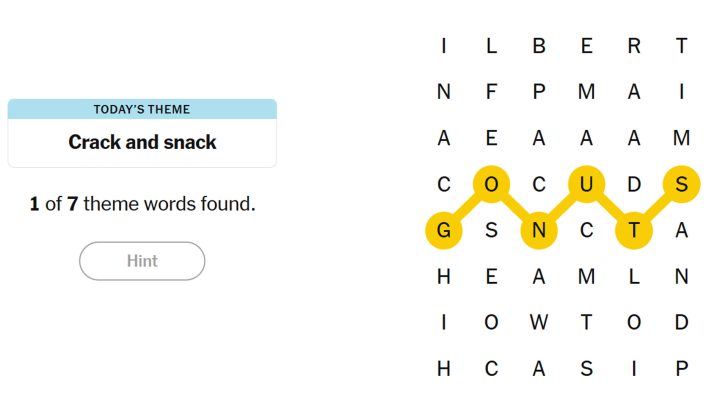 NYT Strands: (Crack and snack) Hints and Answers for Today (February 11 ...