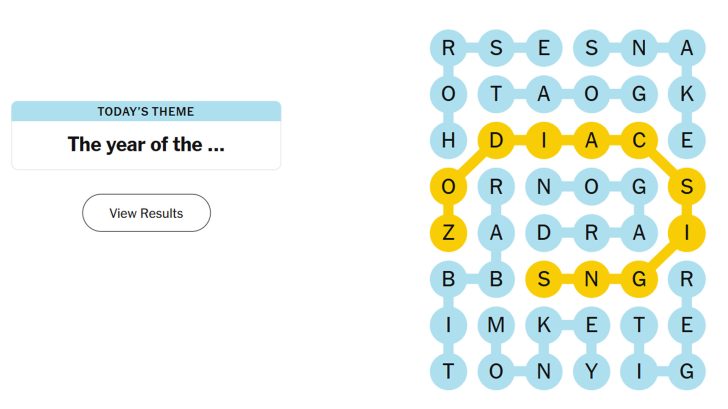 NYT Strands: (The year of the…) Hints and Answers for Today (February ...