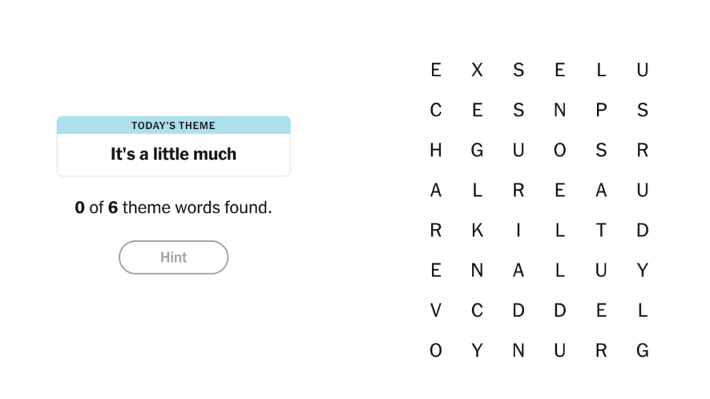 NYT Strands: (It’s a Little Much) Hints and Answers for Today (February ...