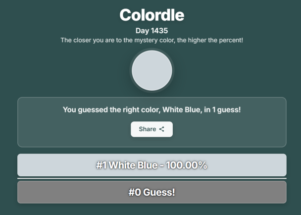Colordle Hints and Answer for Today (February 27, 2026)