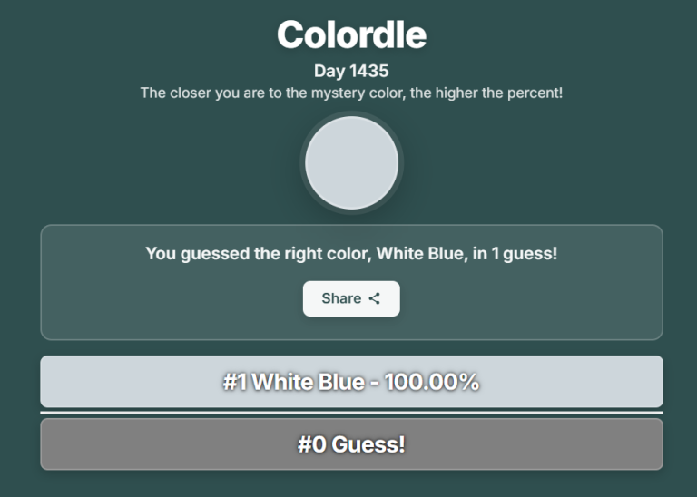 Colordle Hints and Answer for Today (February 27, 2026)