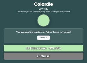 Colordle Hints and Answer for Today (March 1, 2026)
