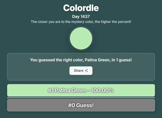 Colordle Hints and Answer for Today (March 1, 2026)
