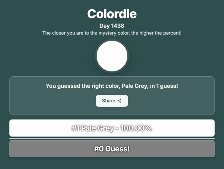 Colordle Hints and Answer for Today (March 2, 2026)