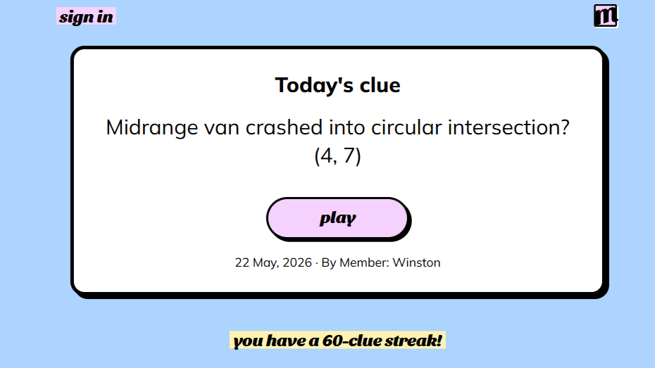 Minute Cryptic Answer Today