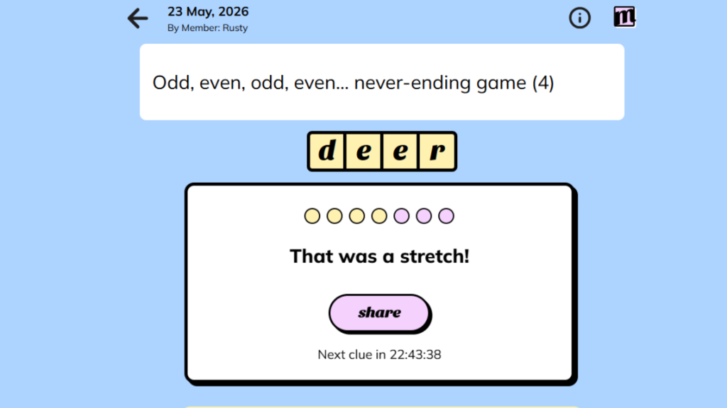 Minute Cryptic Answer Today