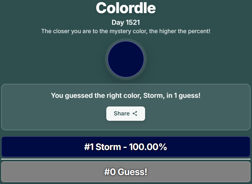 Colordle Hints and Answer for Today