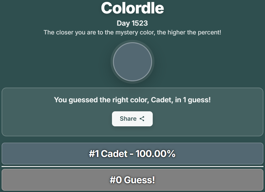 Colordle Hints and Answer for Today