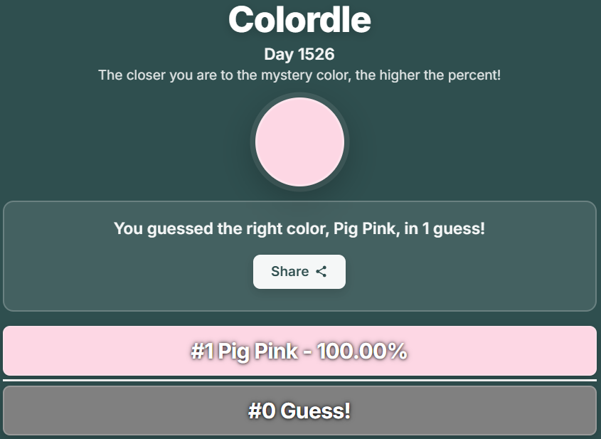 Colordle Hints and Answer for Today