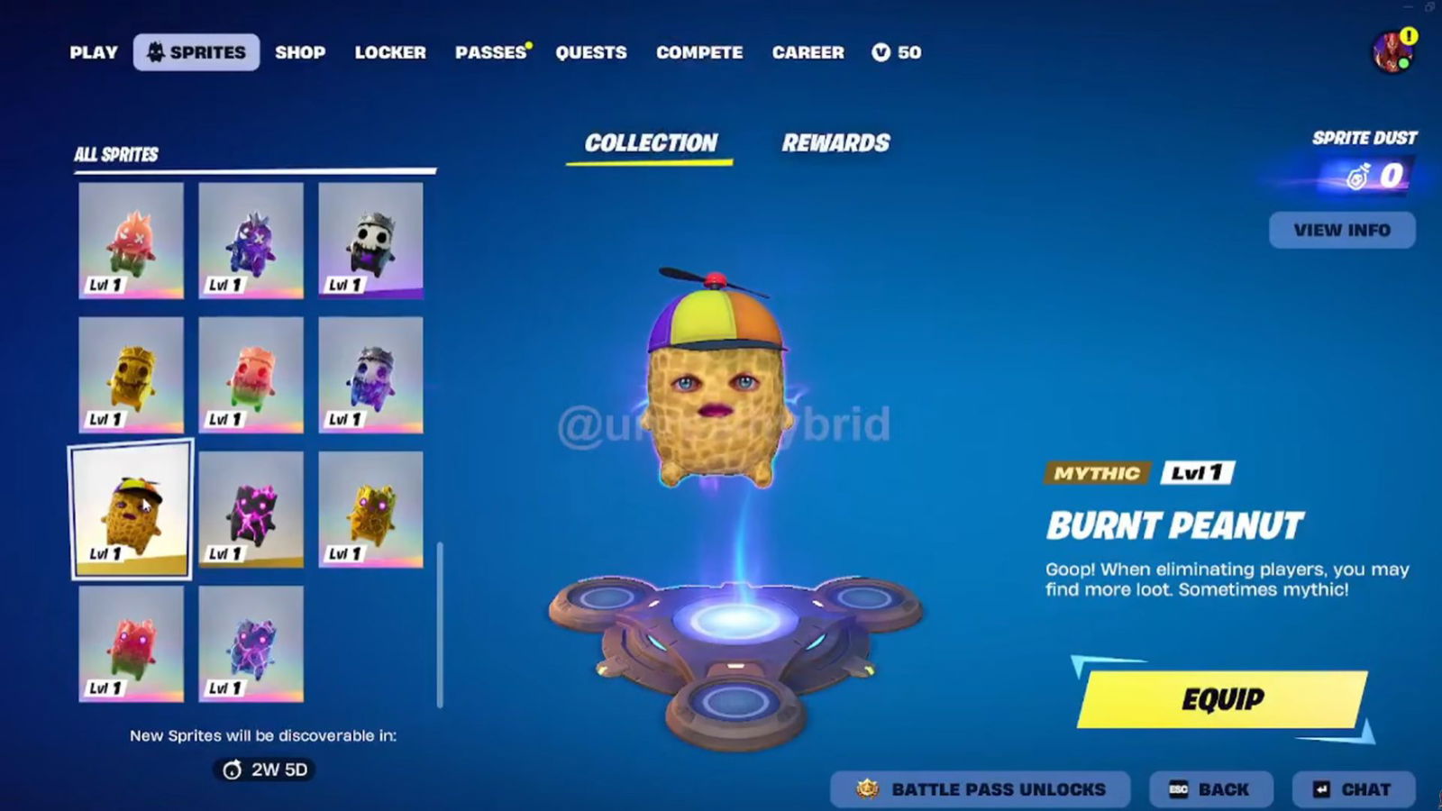 How to Get the Burnt Peanut Sprite in Fortnite Chapter 7 Season 3?