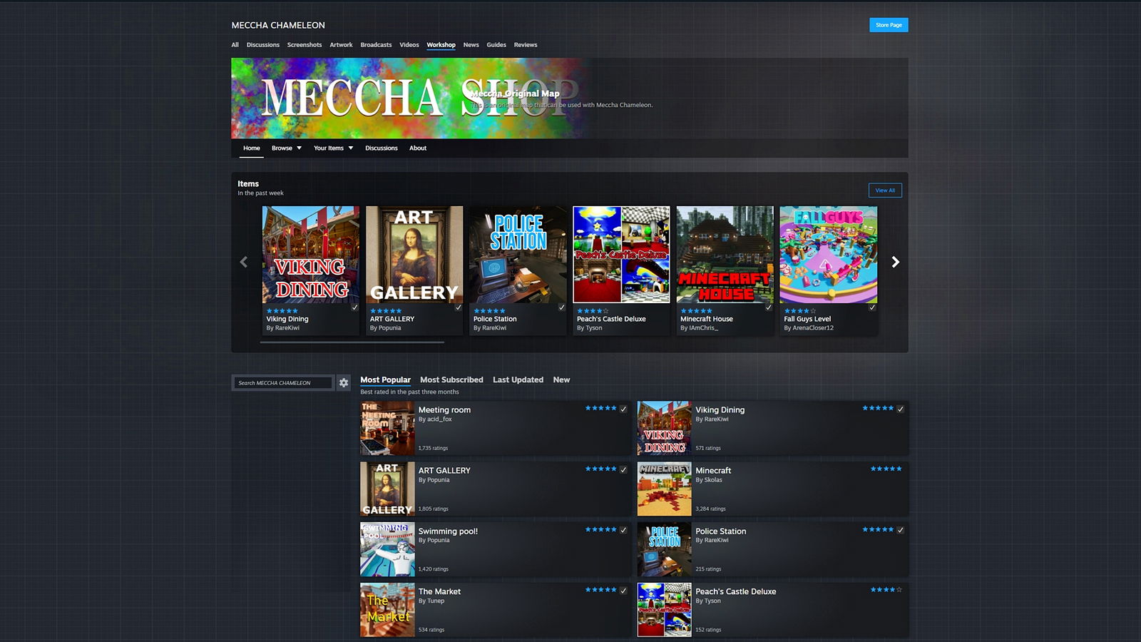 Meccha Chameleon Workshop Guide: How to Install and Play Custom Maps